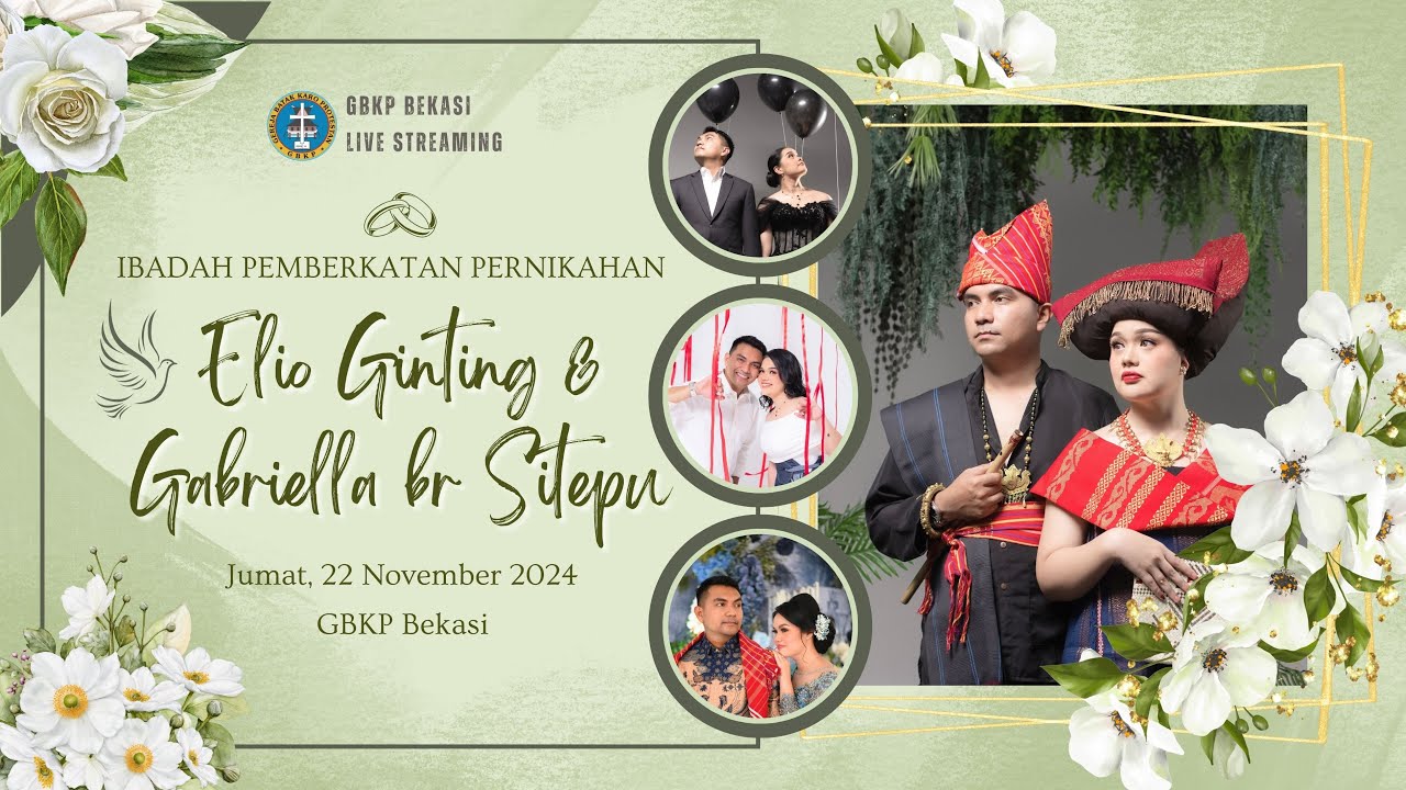 Ibadah Pemberkatan Elio & Gaby | Jumat, 22 November 2024 - YouTube