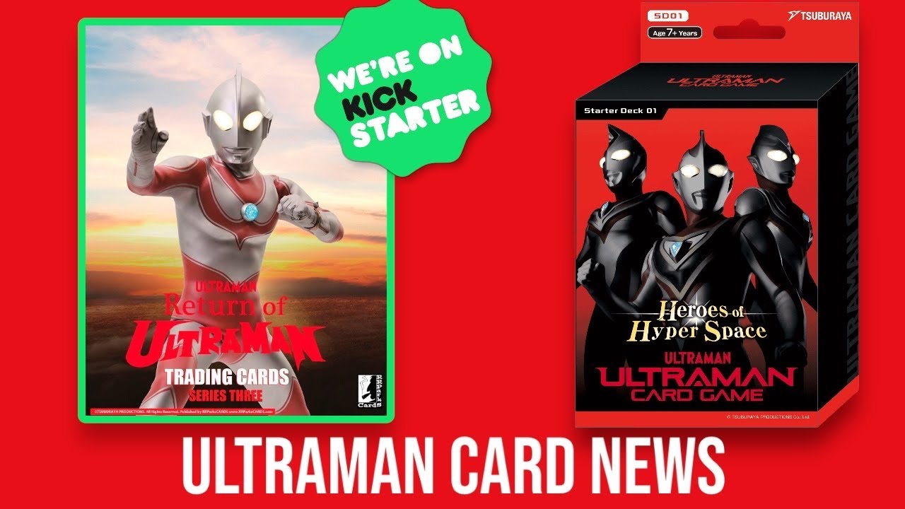 Ultraman RRParks Card Set Volume 3 and Trading Card Game News - YouTube