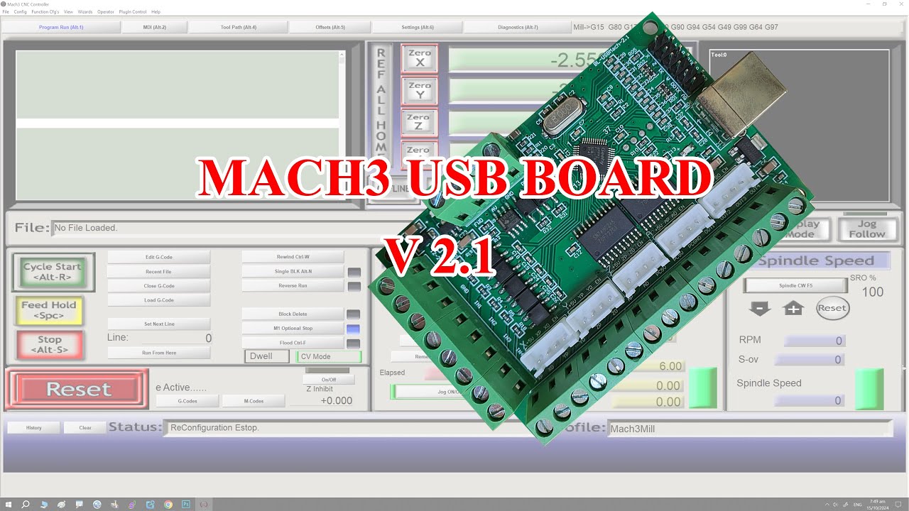 Hướng Dẫn Cài Đặt Mach3 USB V2.1 4 Trục Chế Máy CNC mini - YouTube