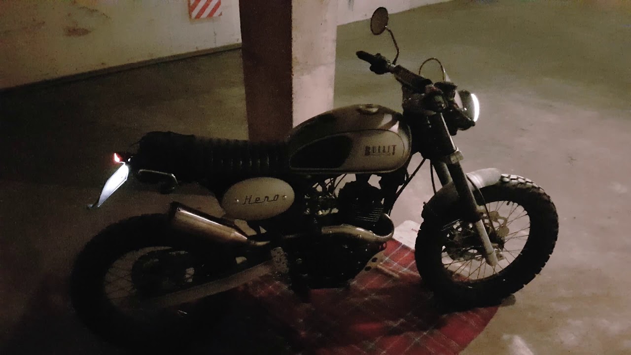 Moto Bullit Hero Scrambler 125 White Racing | Reviewmotors.co