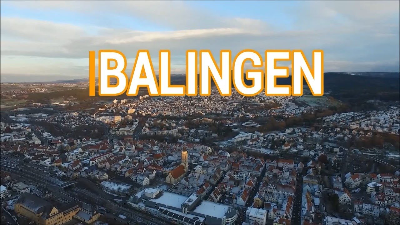 Зимний BALINGEN (Германия) с высоты птичьего полета. - YouTube