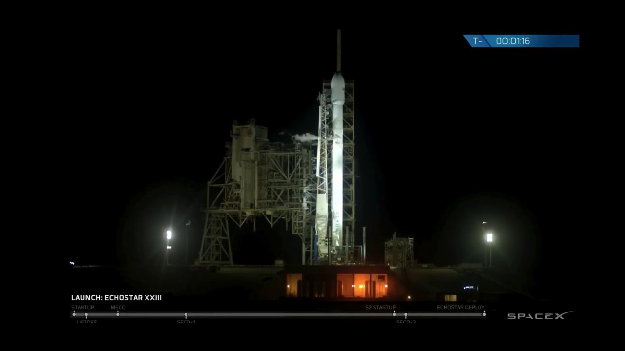 SpaceX Falcon 9 EchoStar XXIII Launch - YouTube