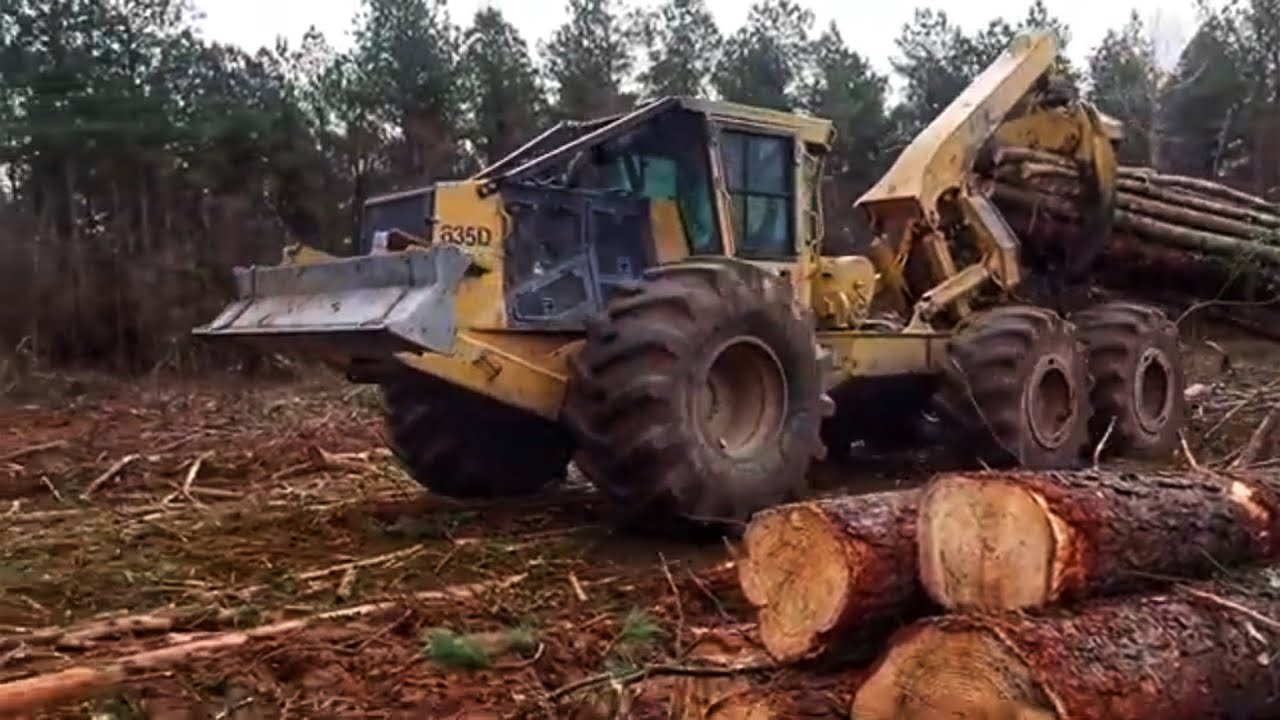 Tigercat 635d pulling and Milwaukee stubby m12 1/2” impact #logger ...