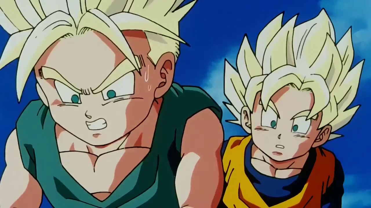 Trunks y Goten salvan a Vegeta de Majin Boo Español Latino - YouTube