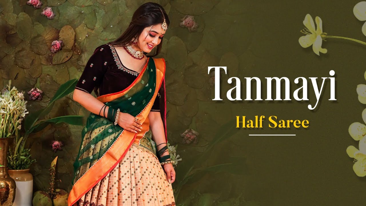 Tanmayi Half Saree | Bullion Knot - YouTube