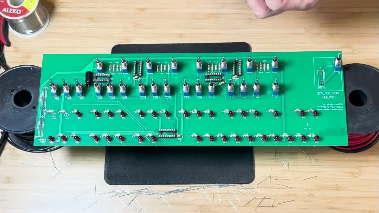Altair 8800 Build - Front Panel Board - YouTube