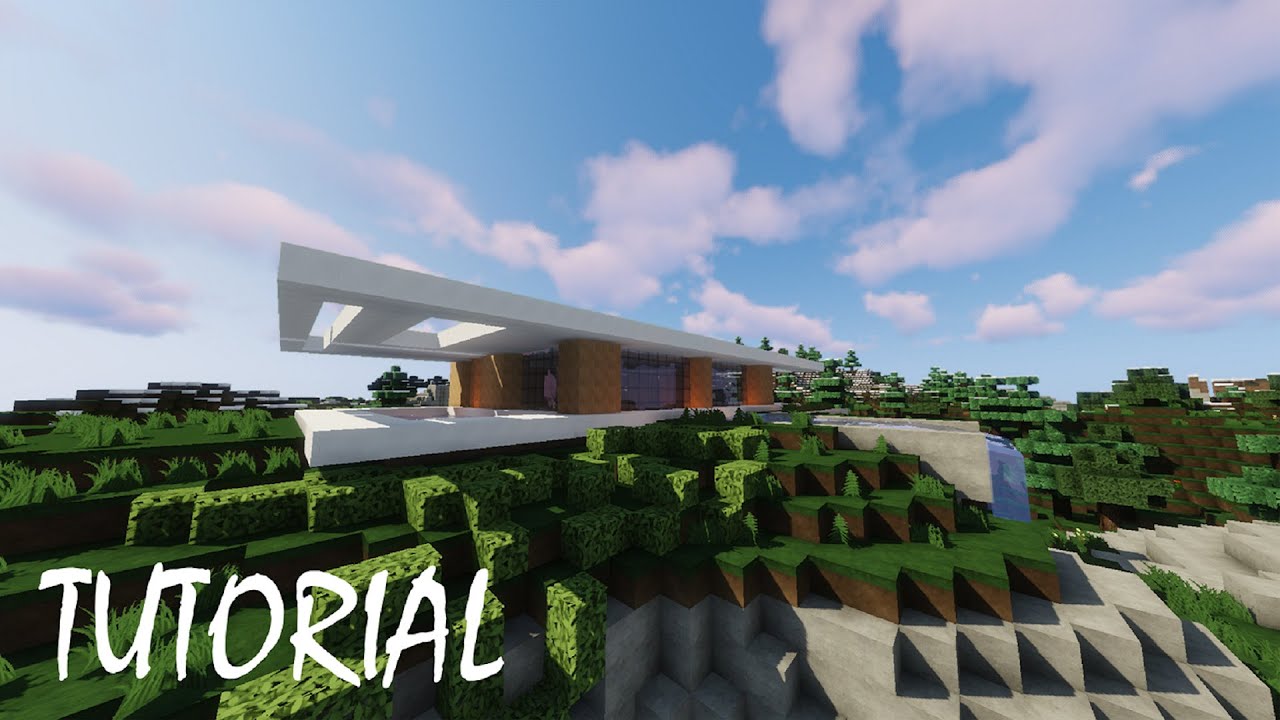 Minecraft: How To Build A House On The Hill | Tutorial - YouTube