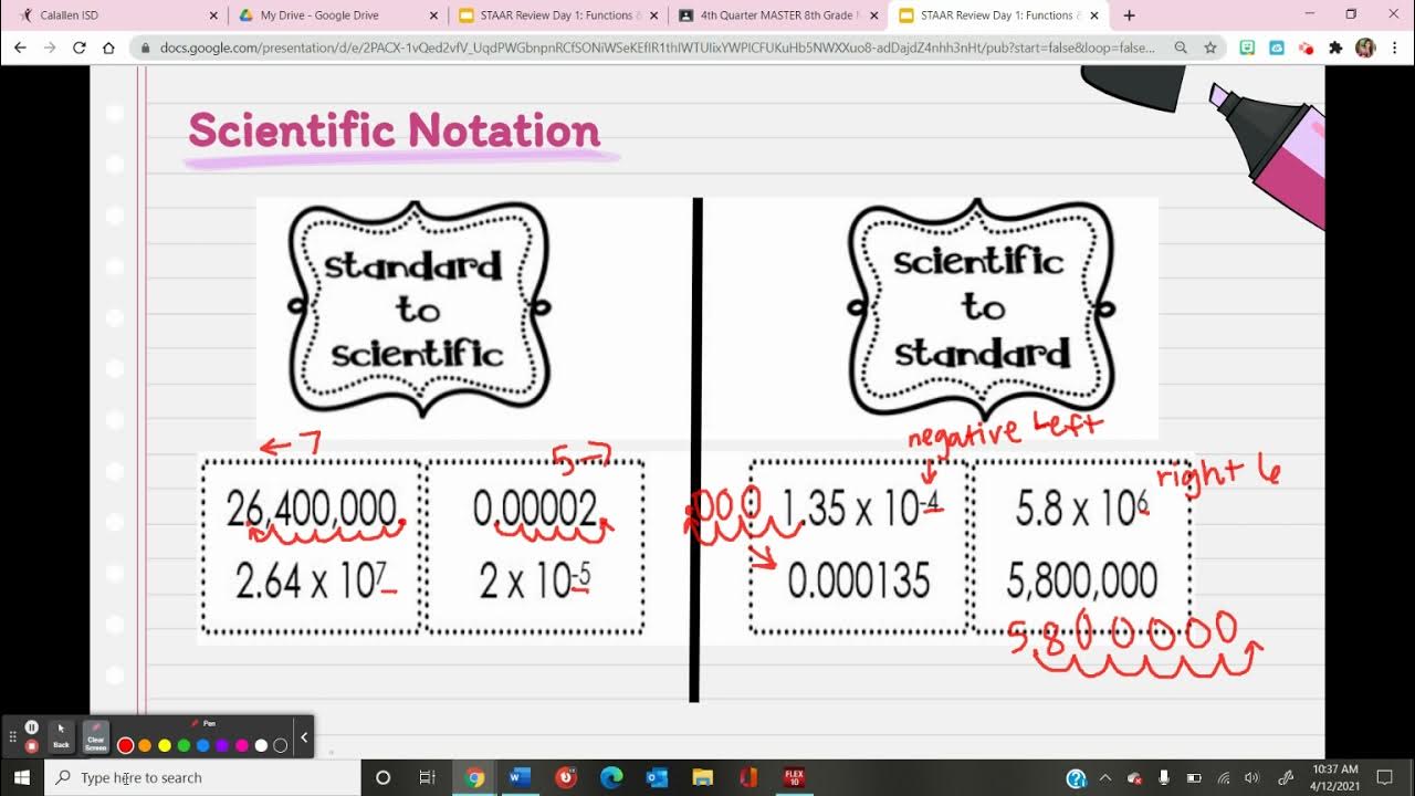 STAAR REVIEW: Scientific Notation - YouTube