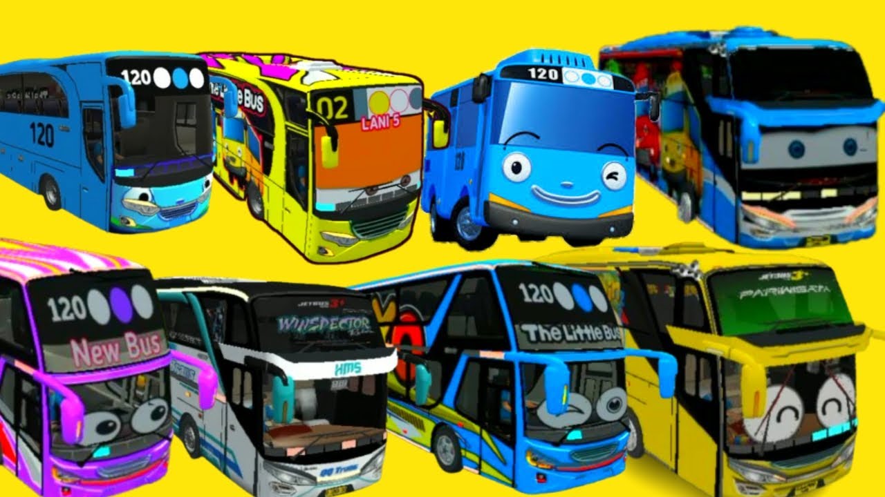 Wow asli keren ! ! Bus tayo banyak variasi warnanya Biru merah kuning ...