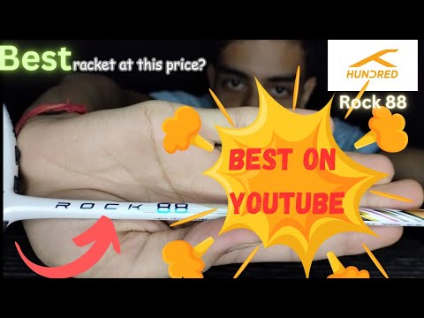 Detail Review HUNDRED ROCK 88 Badminton Racket | Best Badminton | - YouTube