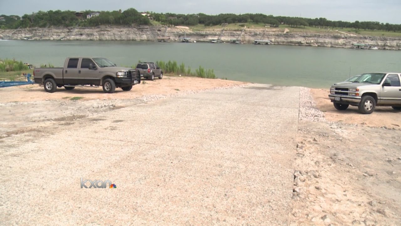 One Public Boat Ramp Opens on Lake Travis - YouTube