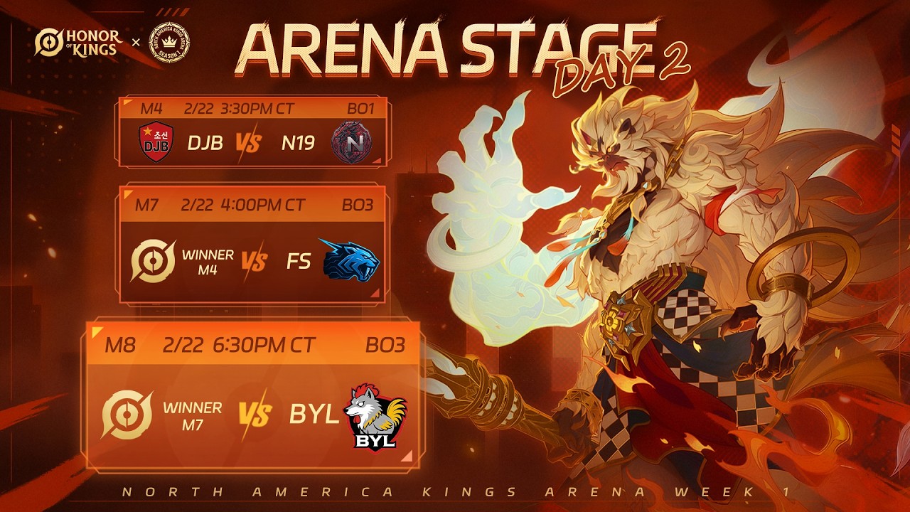 2026 HoK North America Kings Arena S1 Arena Stage Day 2 - YouTube