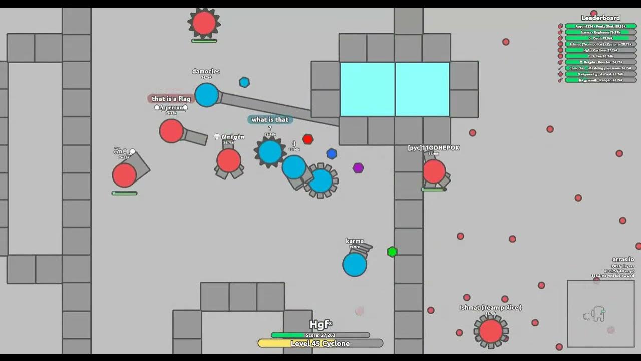Arras.io but meet dev in sandbox part 2 lolz - YouTube