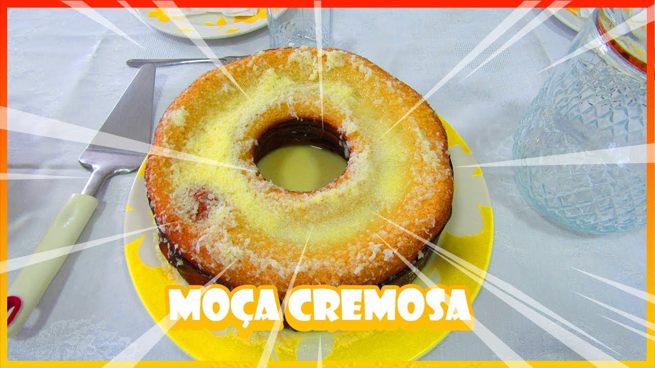 BOLO MOÇA CREMOSA - MUITO FÁCIL DE FAZER - YouTube