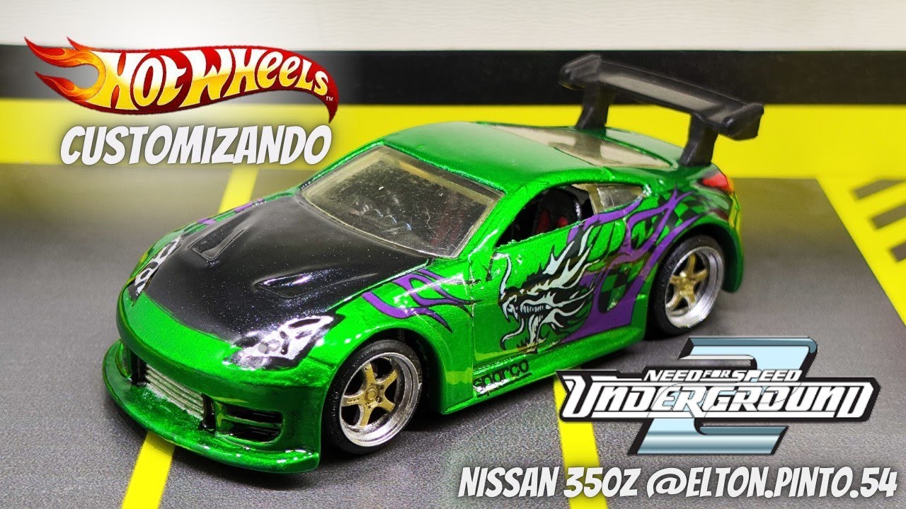 Nissan 350Z NEED FOR SPEED - Hot Wheels Custom - YouTube