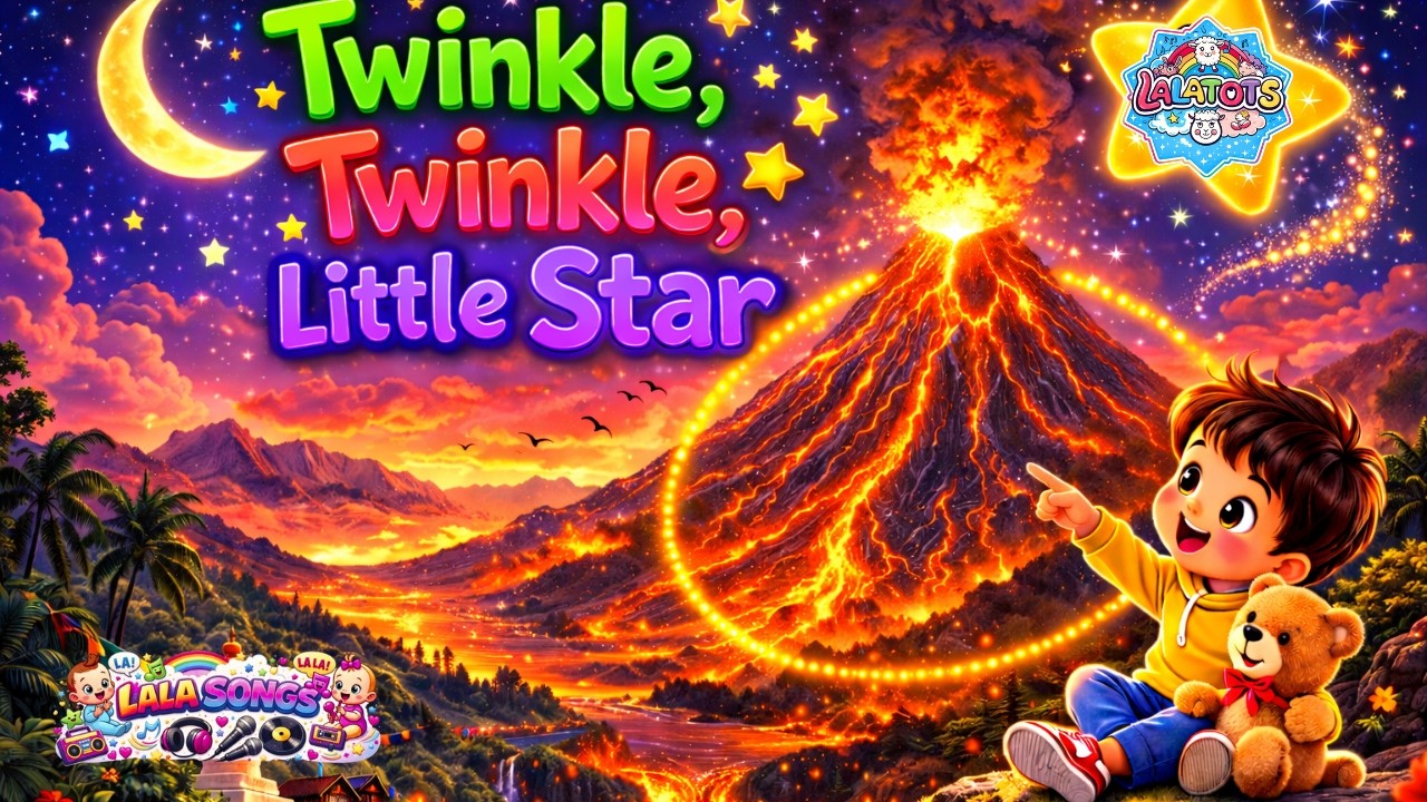 Twinkle Twinkle Little Star – Volcano Version 🌋⭐ | Fun Nursery Rhyme ...