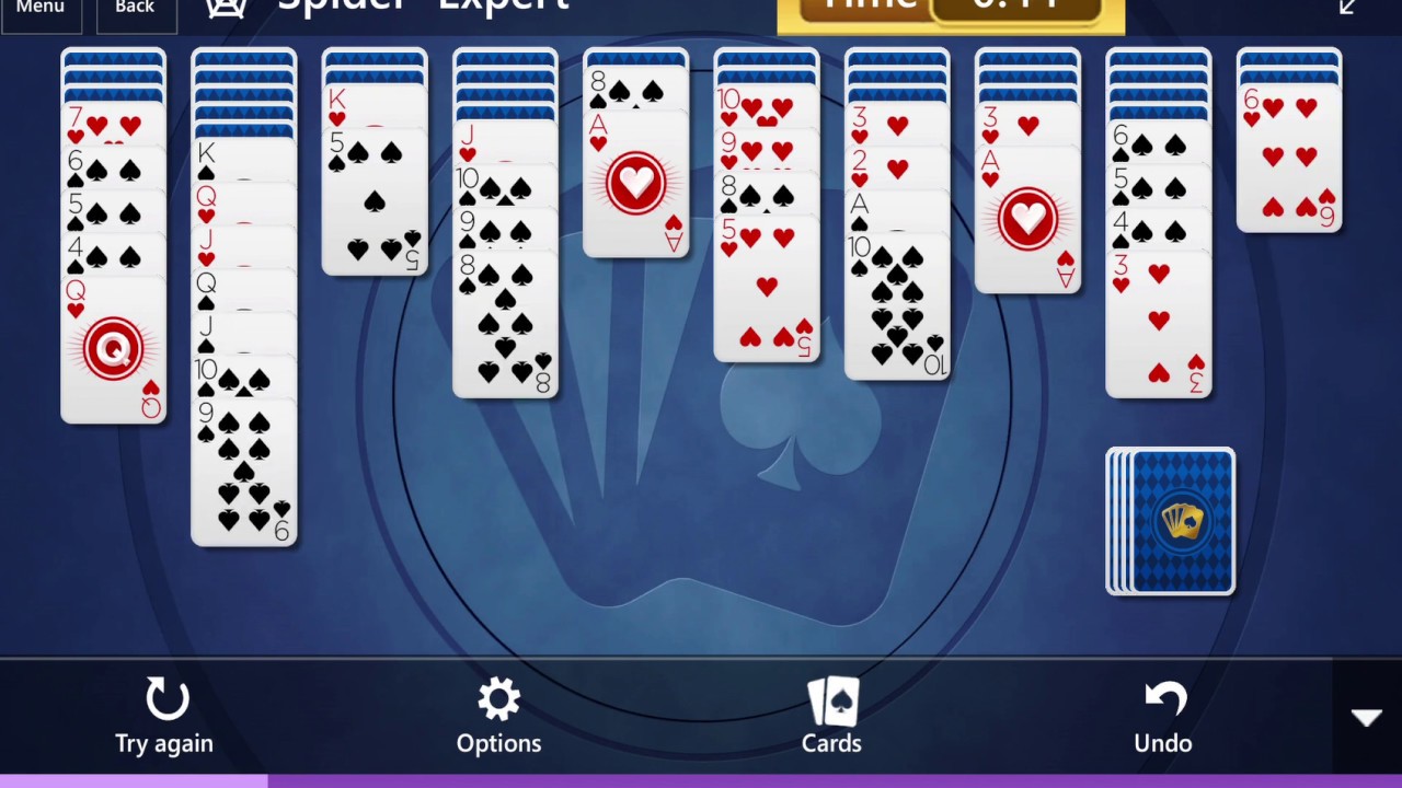 Microsoft Solitaire Collection: Spider - Expert - August 9, 2017 - YouTube