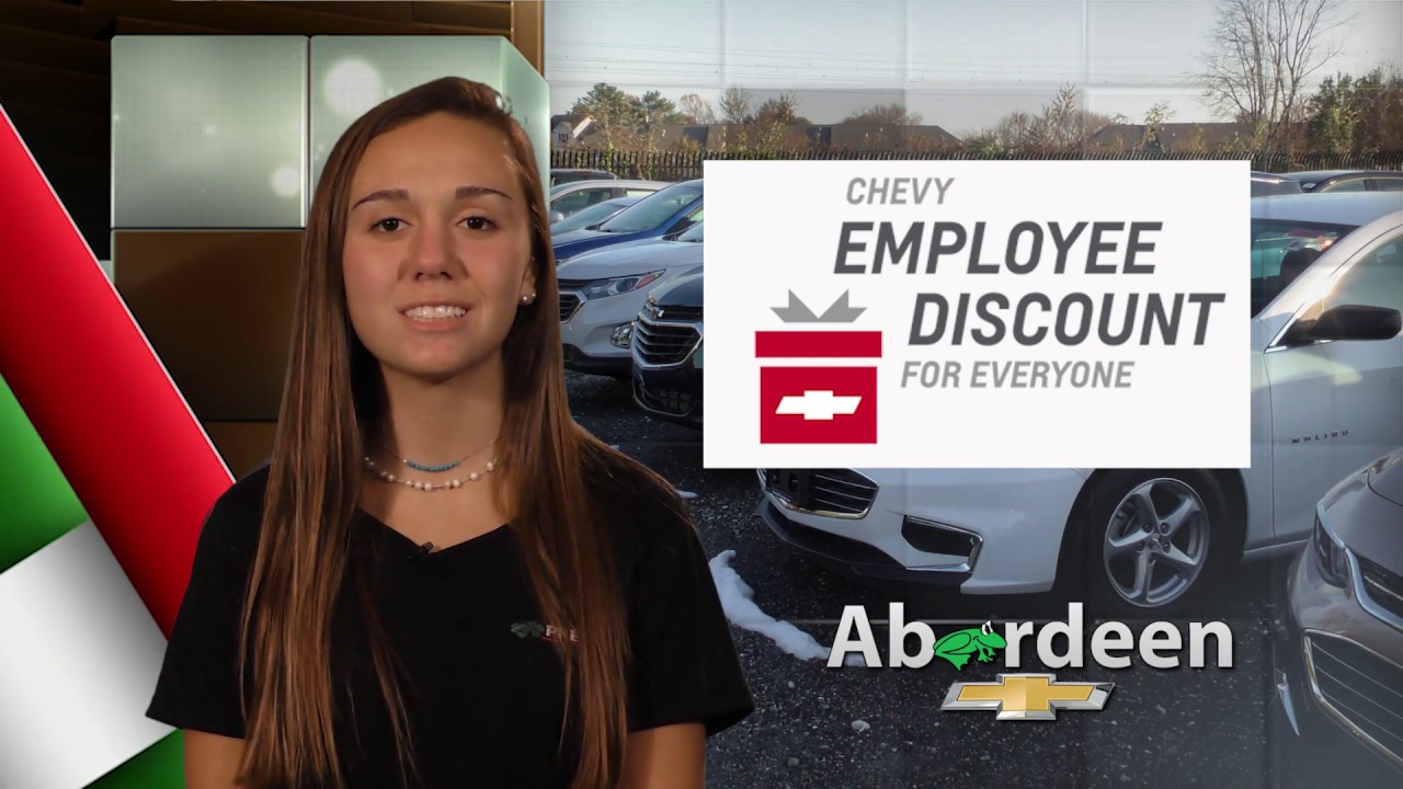 Aberdeen Chevy Employee Discount for Everyone Sales Event - YouTube
