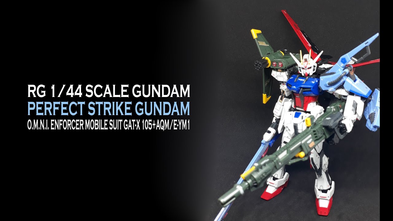 RG Perfect Strike Gundam Speed Build - YouTube