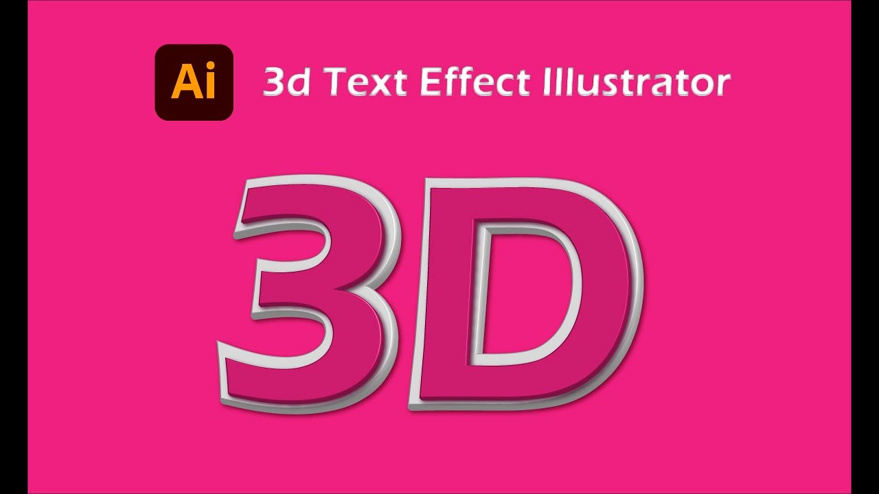 How To Create 3d Text Effect Illustrator Editable 3d Text Effect How To Create 3d Text Effect Illustrator Editable 3d Text Effect
