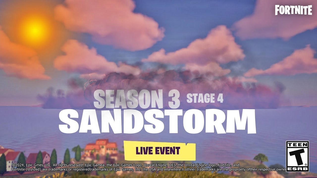 LIVE EVENT SANDSTORM, STAGE 4 in FORTNITE (SEASON 3) MAPA SUB NISIP ...
