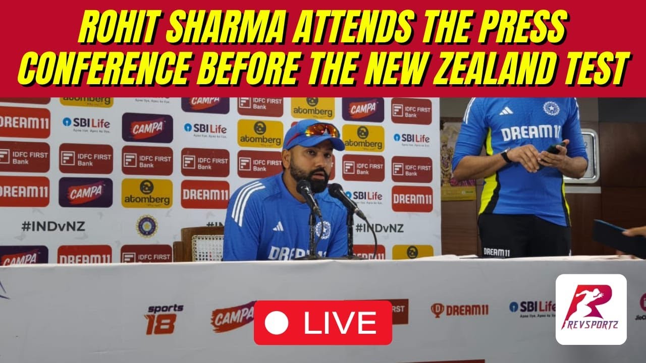 Rohit Sharma attends the press conference before NZ Test| Live ...