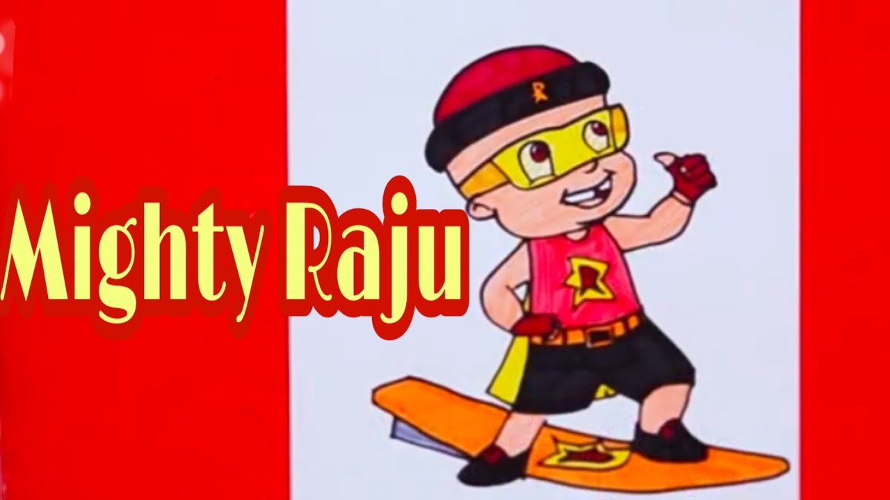 How to draw mighty raju raju kaise bnaye raju drawing draw raju easy ...