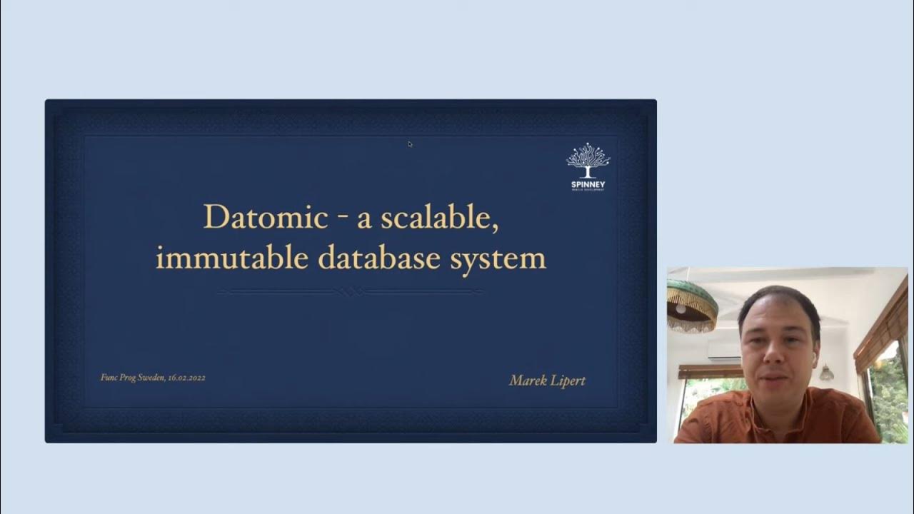 Datomic - a scalable, immutable database system by Marek Lipert - YouTube