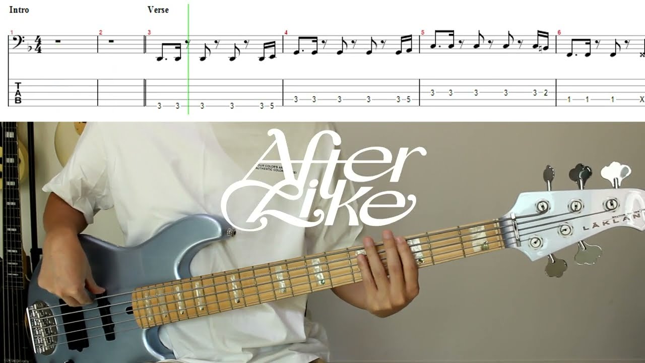 아이브 연습해 보자! IVE - After LIKE│BASS TAB│베이스 악보 - YouTube