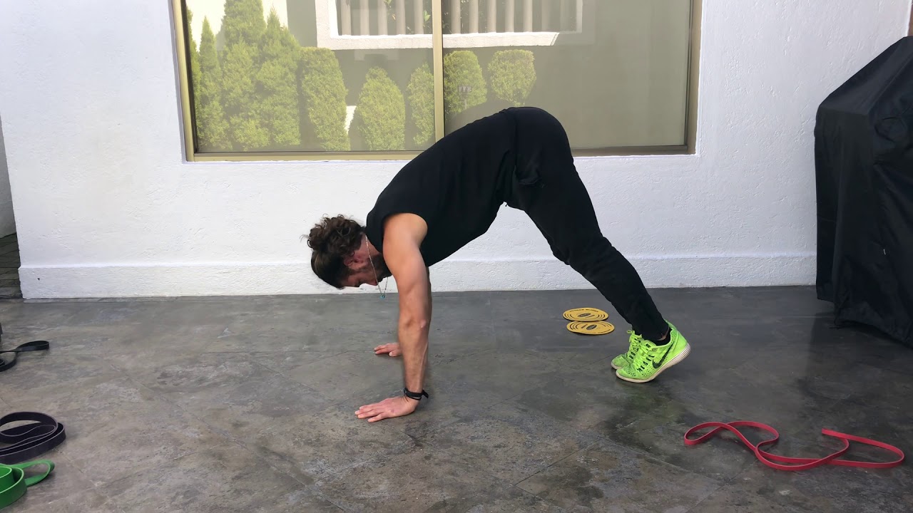 Pike pushup progression B - YouTube