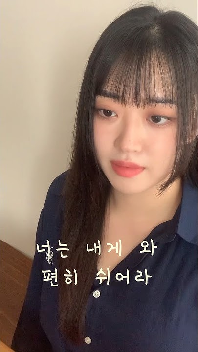 너는 내게 와 편히 쉬어라 짐니 커버 쏠라시은 Youtube
