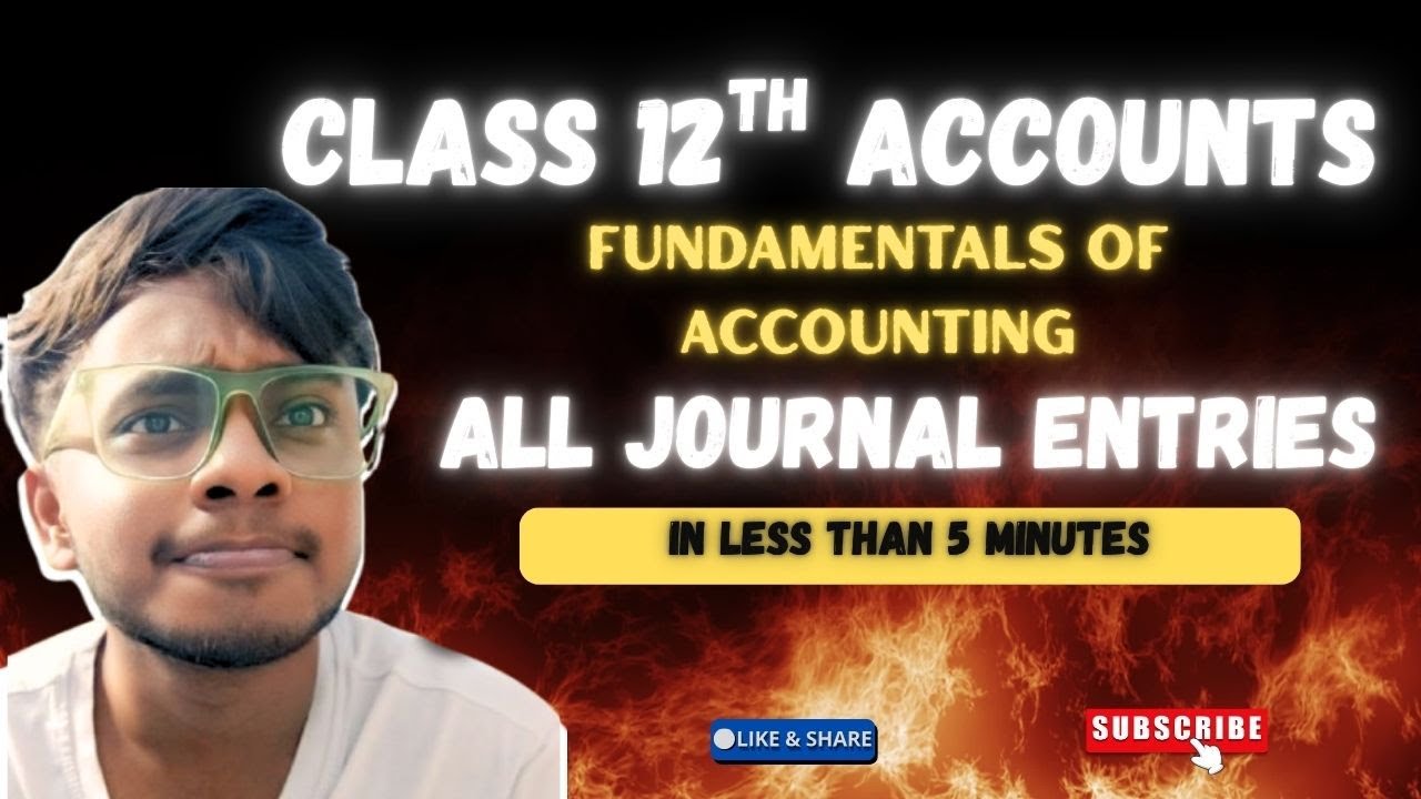 Journal Entries | All basics in super easy way in less than 5 minutes ...