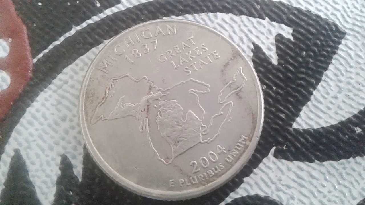 2004 P MICHIGAN STATE QUARTER DOLLAR ERROR COIN VALUE - YouTube