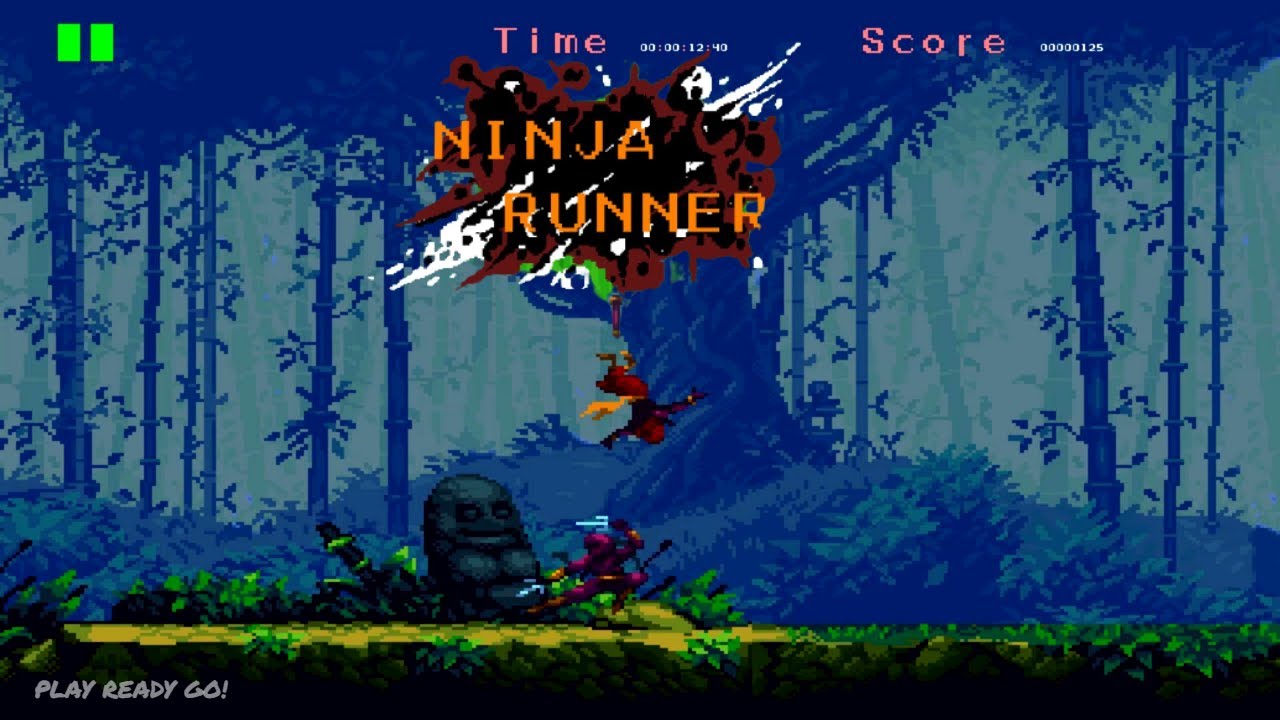Pixel Game Maker Series Ninja Runner - RETROGAME RETURN - play ready go ...