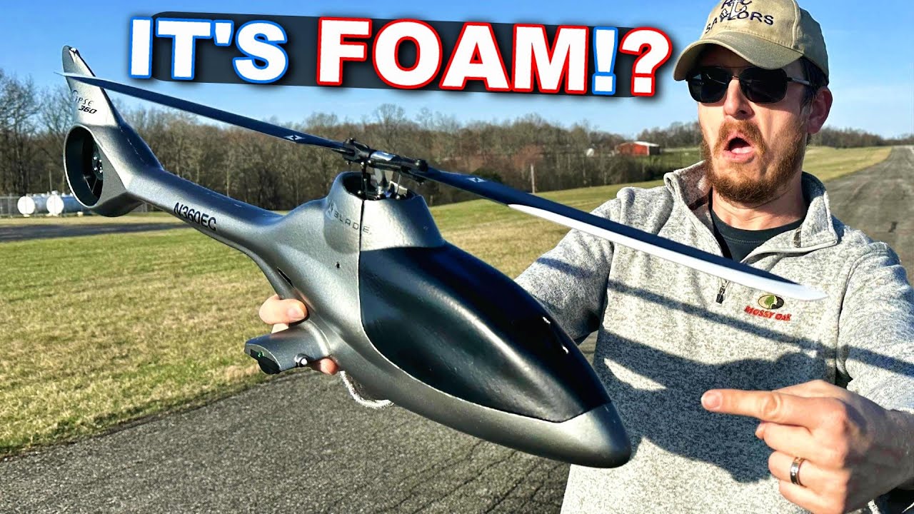 FOAM 3D Stunt Helicopter For Beginners!!! - New Blade Eclipse 360 - YouTube