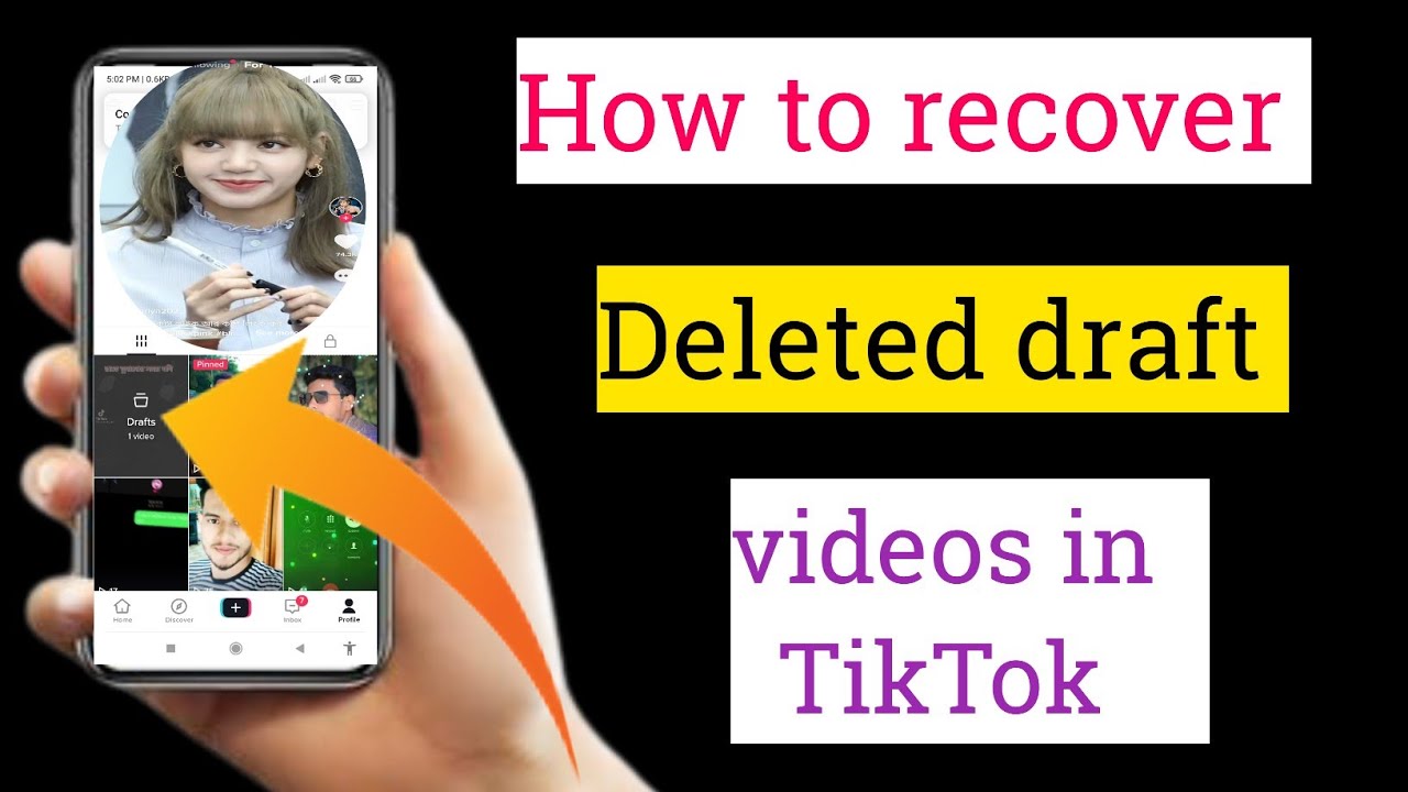 How to recover deleted draft videos in TikTok 2022 || tik tok draft ...