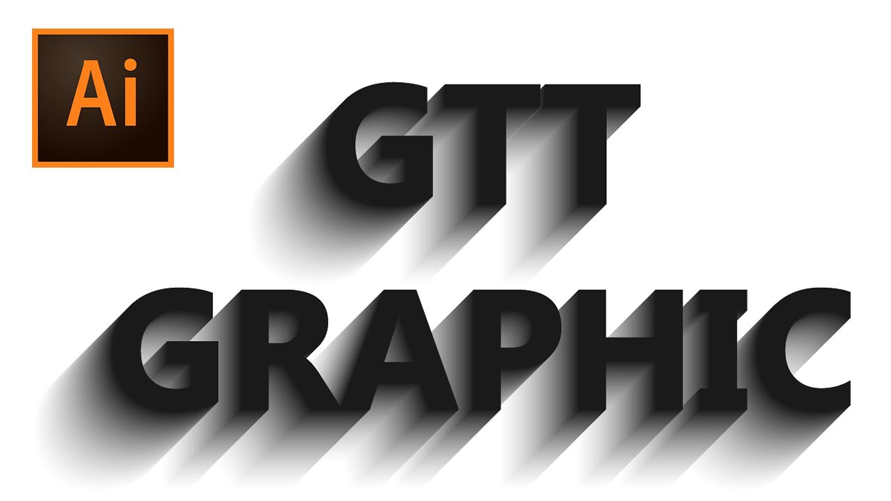 3D Gritty Shadow Text Effect | Adobe Illustrator Tutorial - YouTube