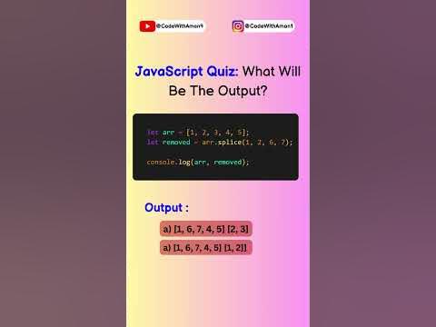 Javascript Quiz : Tell me the output in comment section. #shorts #js #quiz #interviewquestions ...