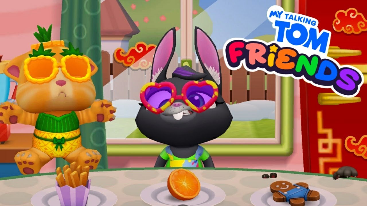 My Talking Tom Friends Lunar New Year Sticker Book Gameplay Walkthrough ...