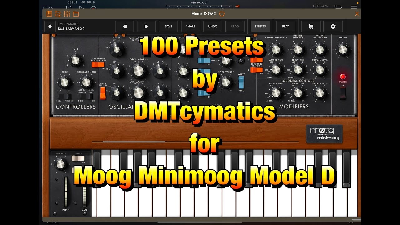 Moog Minimoog Model D - 100 Presets by DMTcymatics - Let's Check Them ...