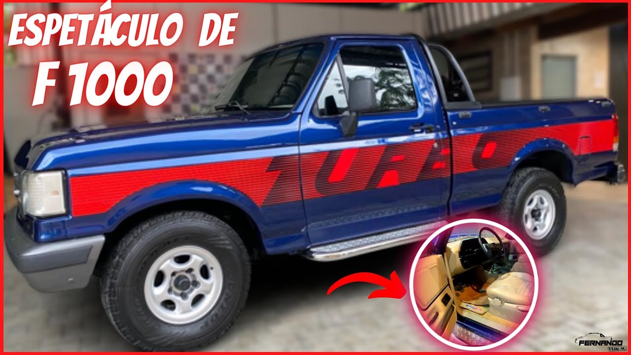FORD F1000 1994 MWM TURBO DIESEL "INTERIOR DE LUXO" #ford #f1000 - YouTube