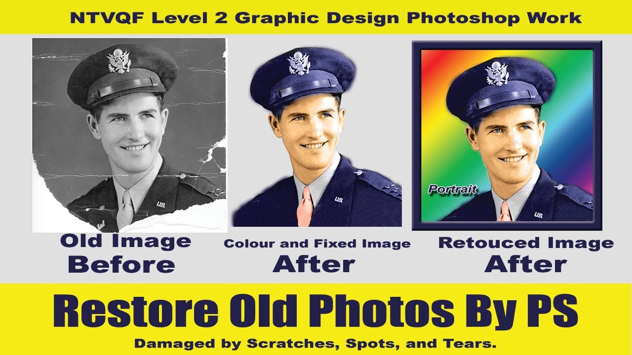 Old Image Restoration using Photoshop - Tips and Tricks Captain - YouTube