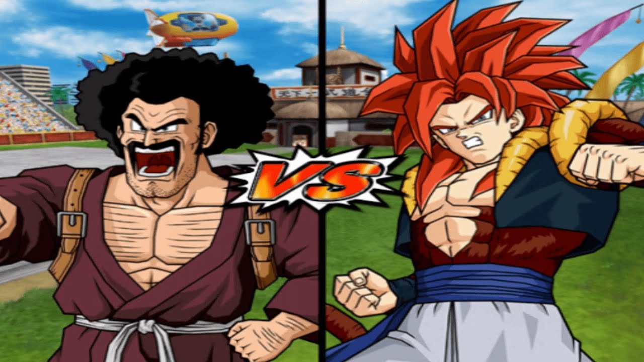 Dragon Ball Z Budokai Tenkaichi 3 | Mr. Satan vs Gogeta Super Saiyan 4 ...