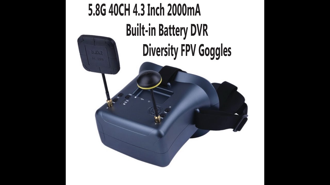 What is inside the box of FPV Goggles with DVR? - YouTube