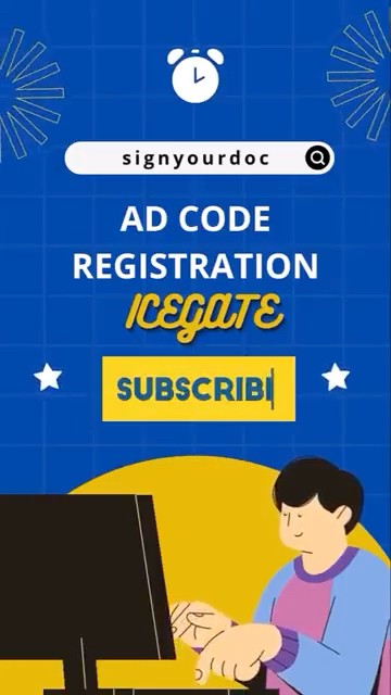 Ad code Registration in ICEGATE #export #exportimport #import #icegate ...
