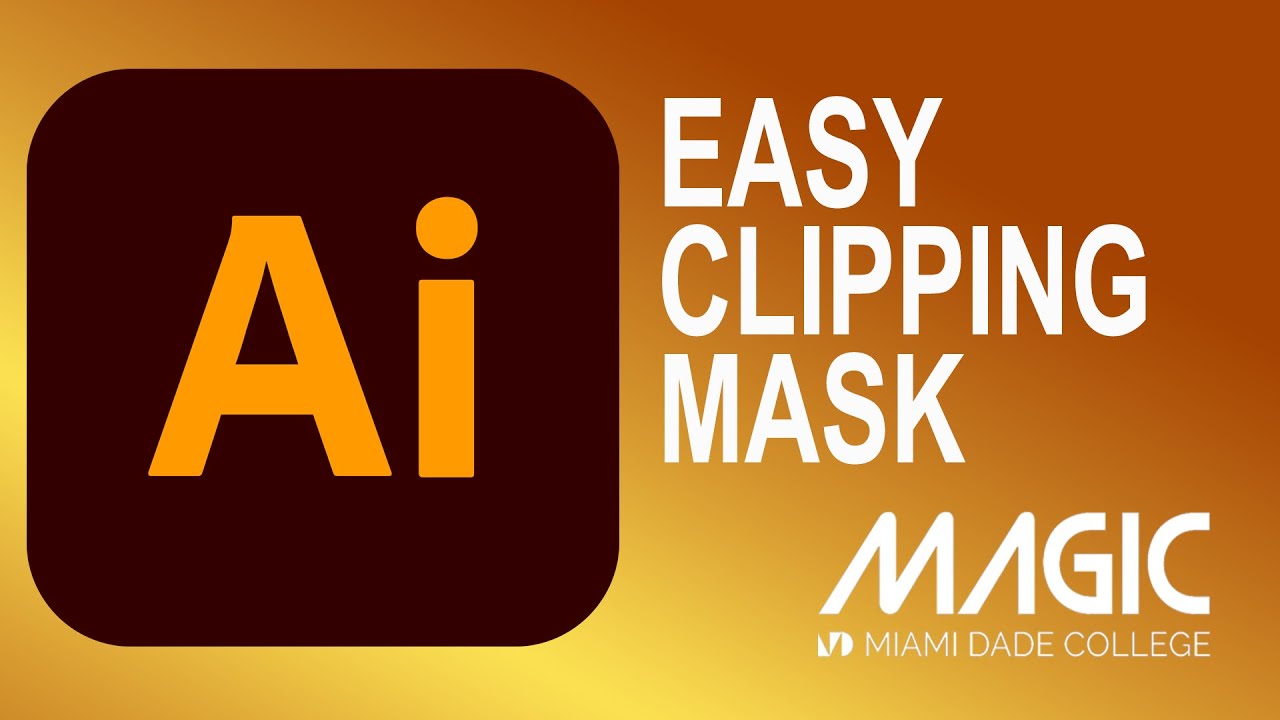 Easy Clipping Mask in Adobe Illustrator - YouTube