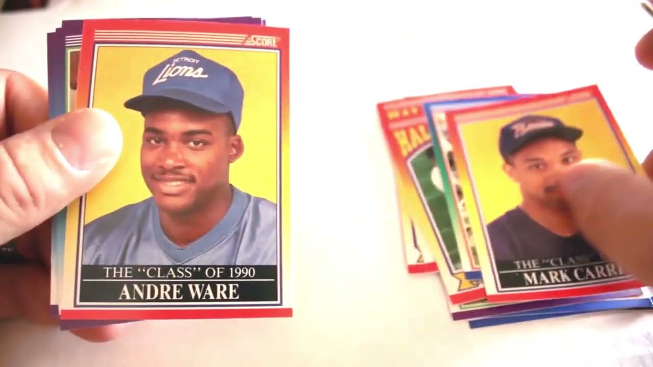 Unboxing 1990 Score Series 2 Football Trading Cards - See What's Inside ...