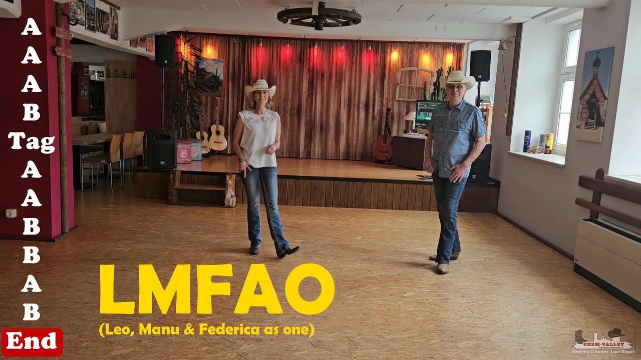 Line Dance LMFAO (Leo, Manu & Federica) Teach / Dance - YouTube