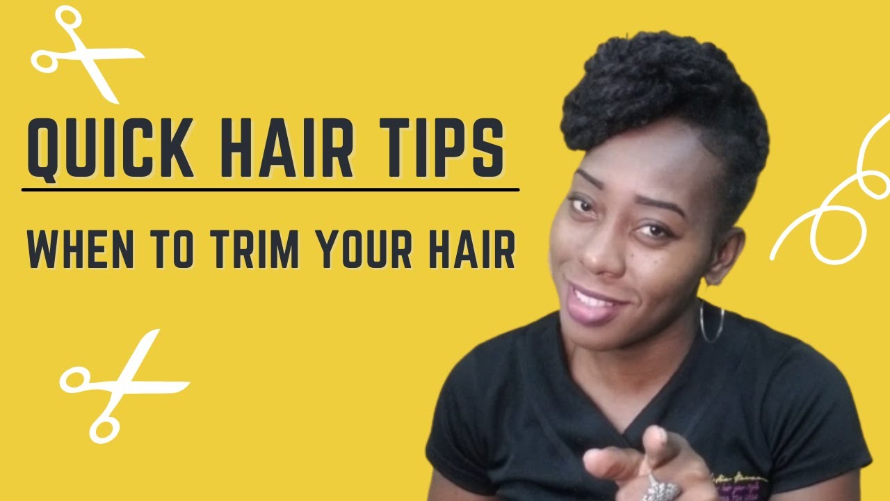 HAIRCARE TIPS: WHEN TO TRIM YOUR HAIR & BENEFITS - YouTube