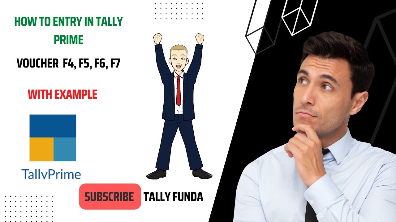 how to entry in tally prime with examples | vouchers f4, f5, f6, f7 ...
